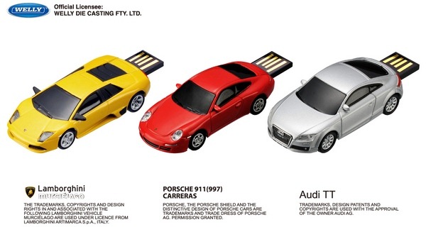 D i s k - O n - K e y: The best cars in the World as USB flash drive.